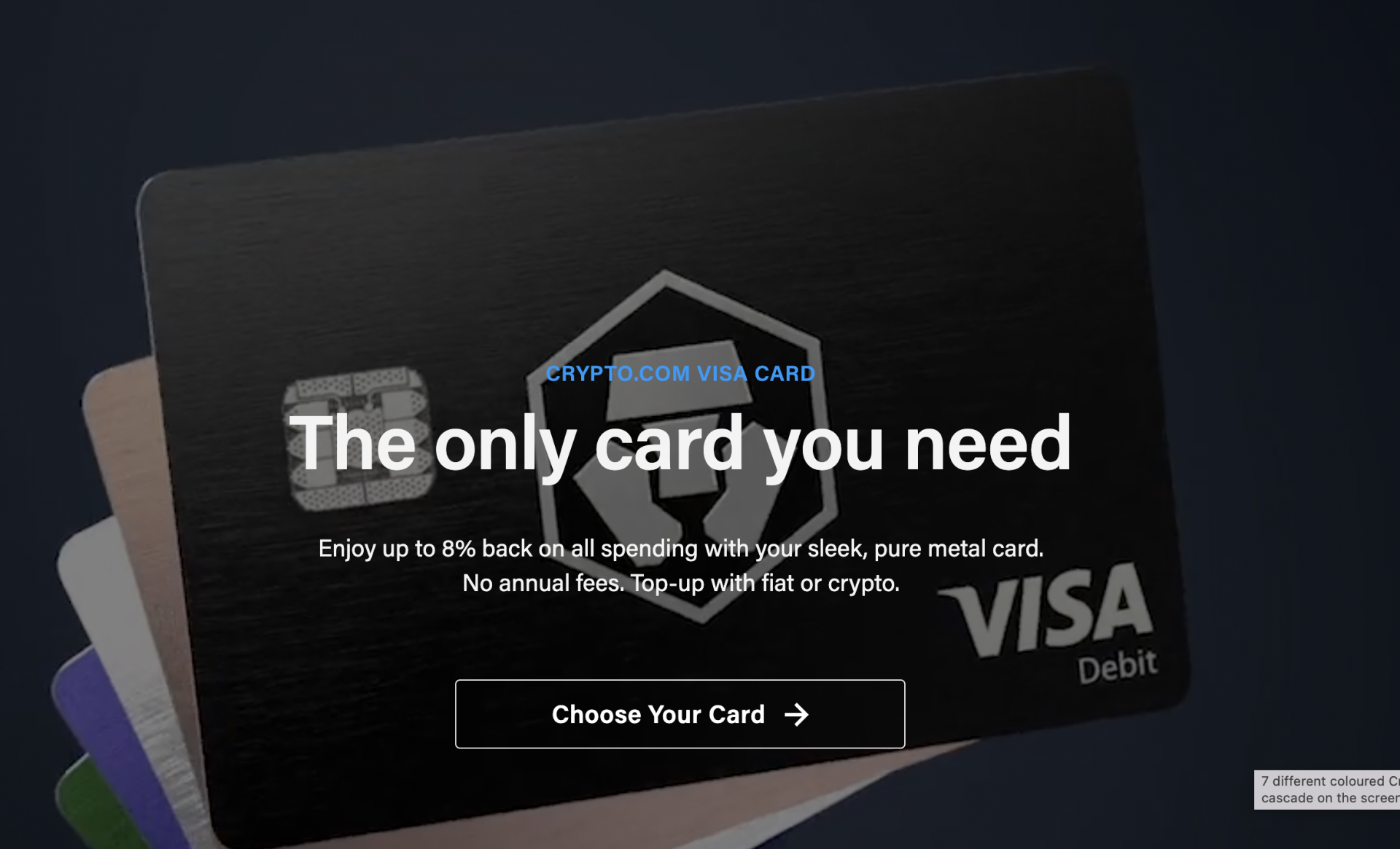 Beneficios adicionales con las tarjeta Visa de Crypto.com